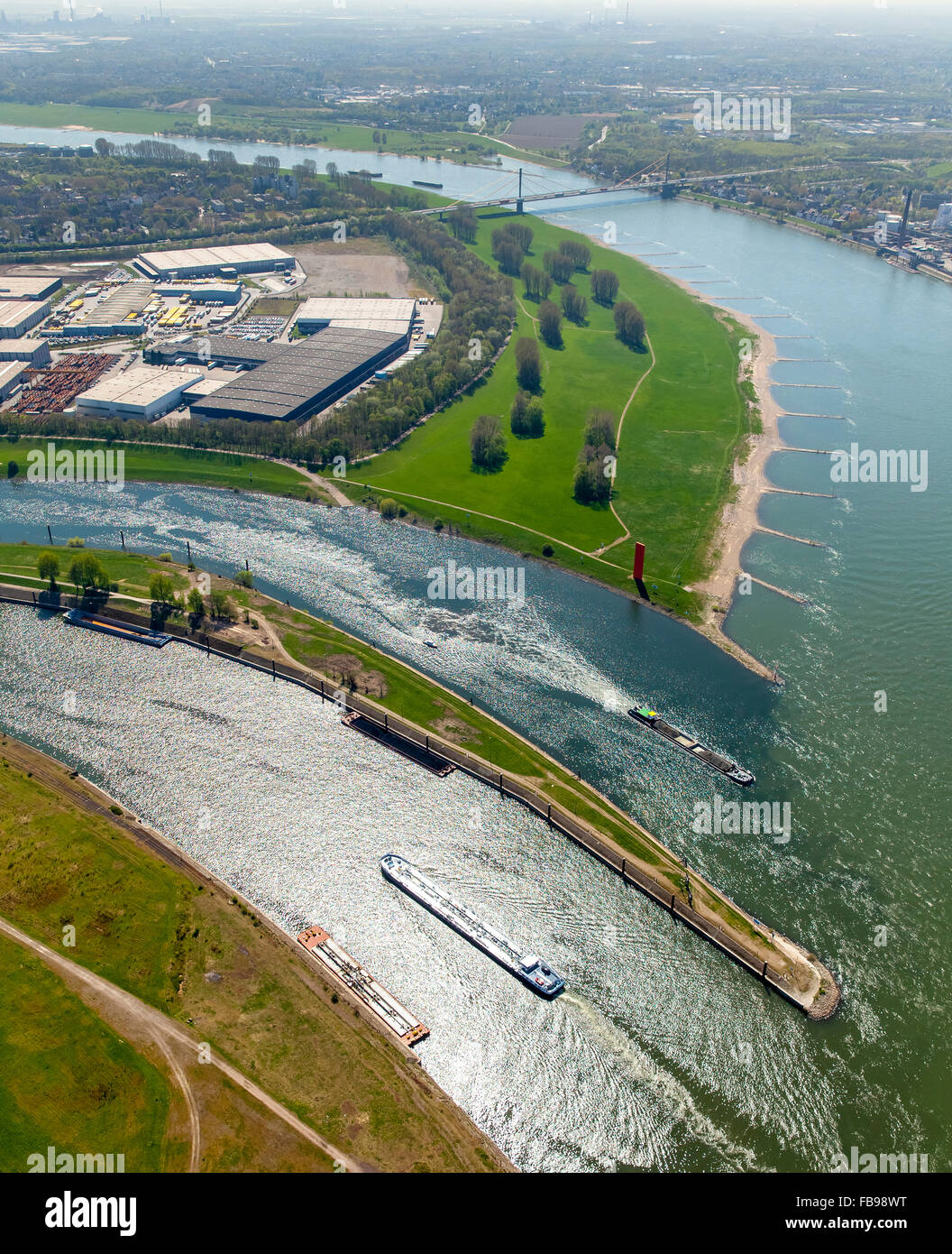 Ruhr flows into the rhine hi-res stock photography and images - Alamy