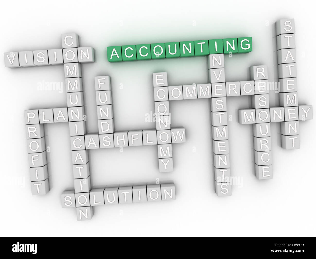 3d image Accounting word cloud concept Stock Photo - Alamy