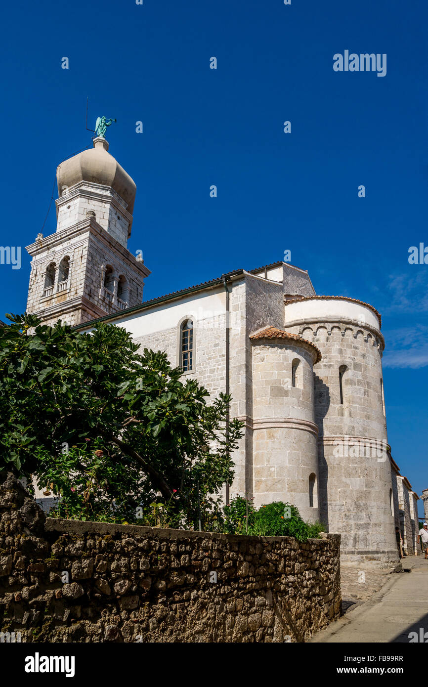 Assumption church in Krk, Croatia Stock Photo - Alamy