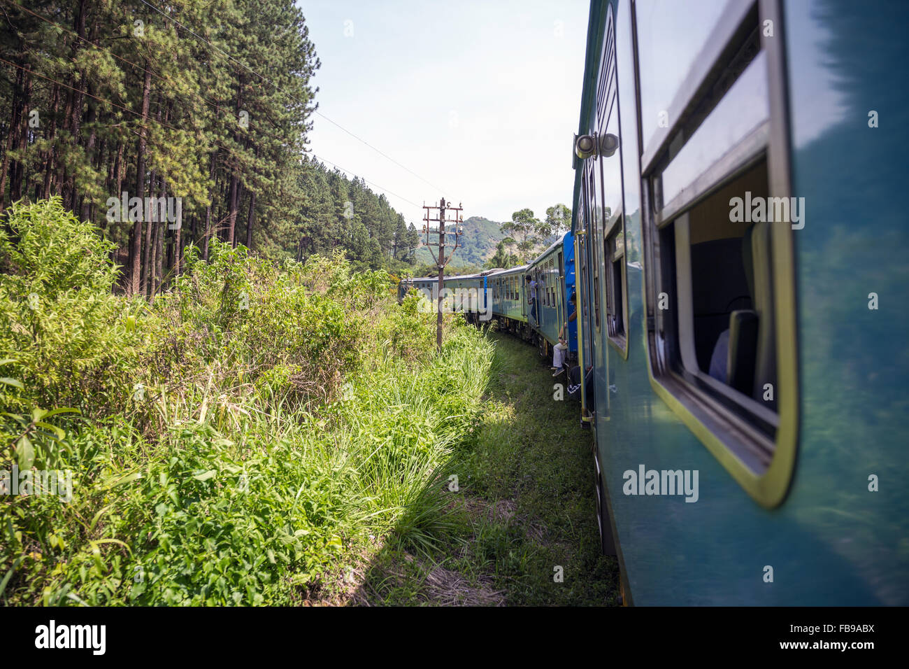 train from Haputale to Ella, Sri lanka, Asia Stock Photo - Alamy