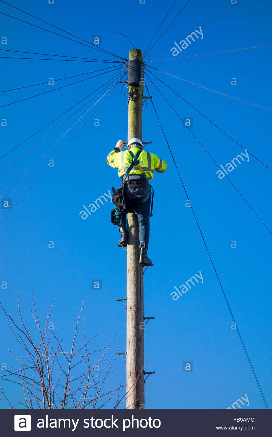Bt Openreach Telephone Phone Engineer High Resolution Stock Photography ...