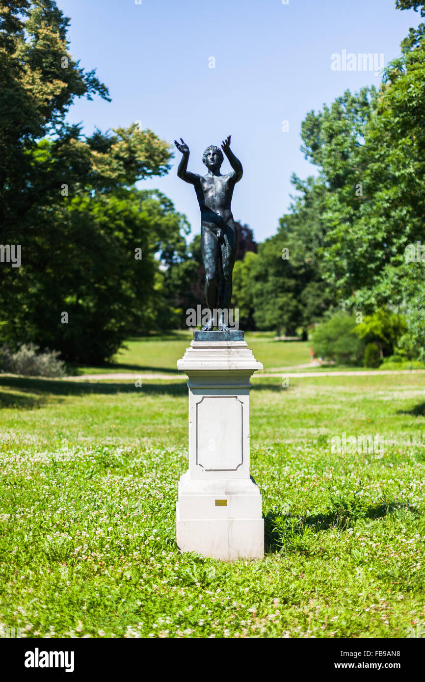 Lysippus, "Praying Boy" statue (reproduction) in the Lennepark ...