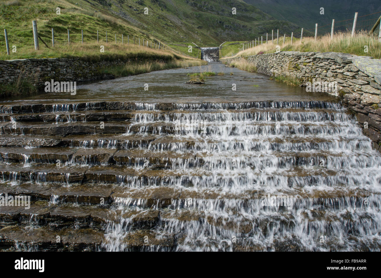 The Spillway Kentmere Reservoir Stock Photo - Alamy