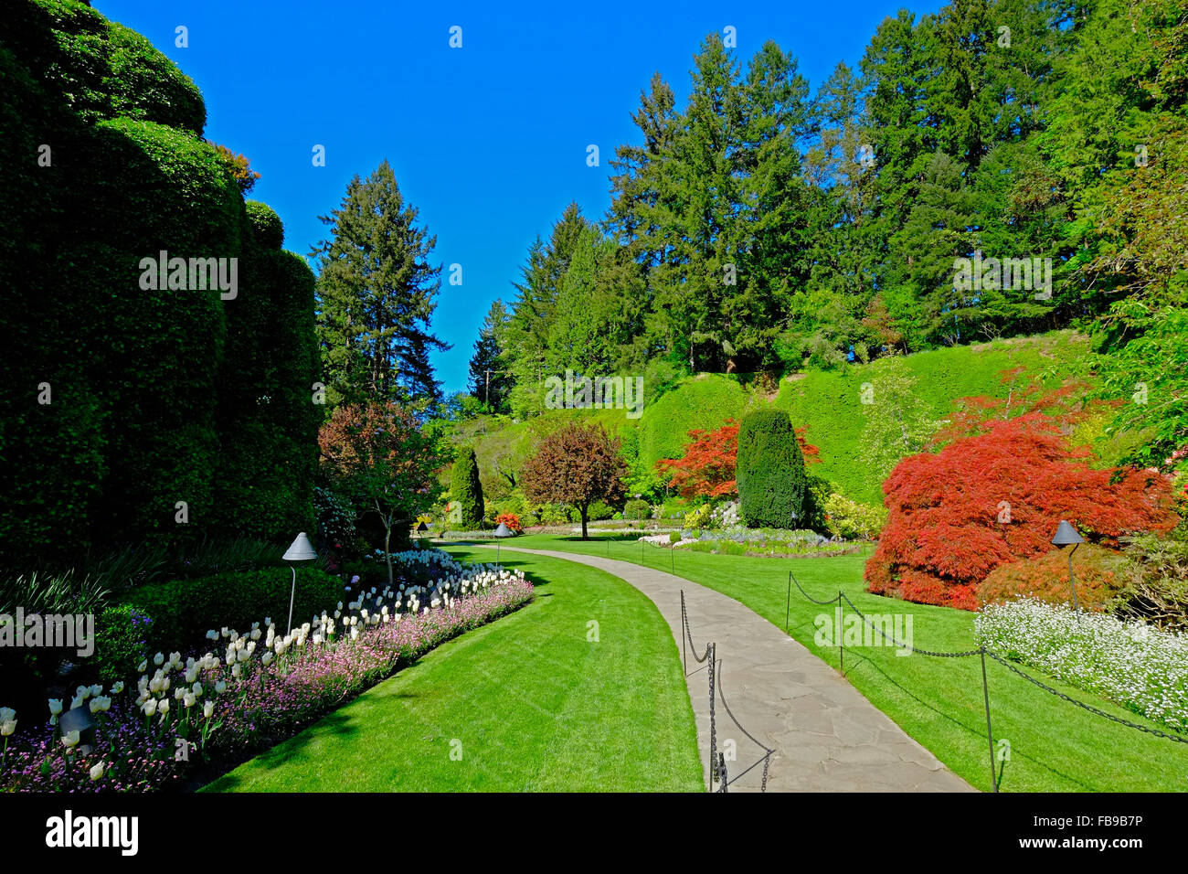 Butchart Gardens Victoria British Columbia Canada Stock Photo - Alamy