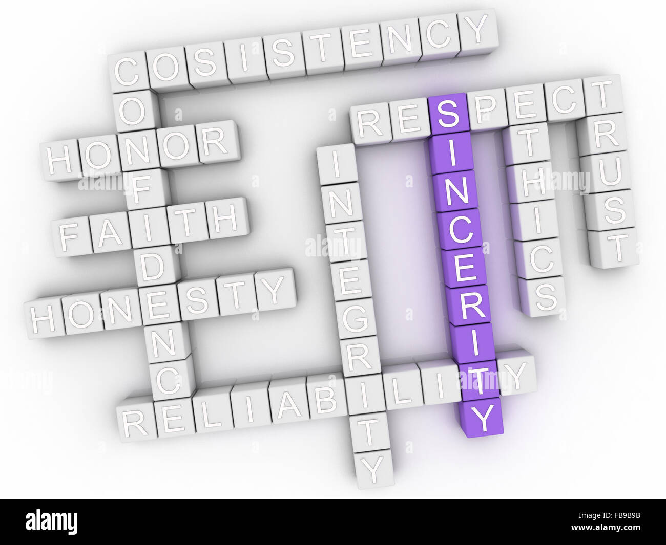 Professional ethics word cloud hi-res stock photography and images - Alamy