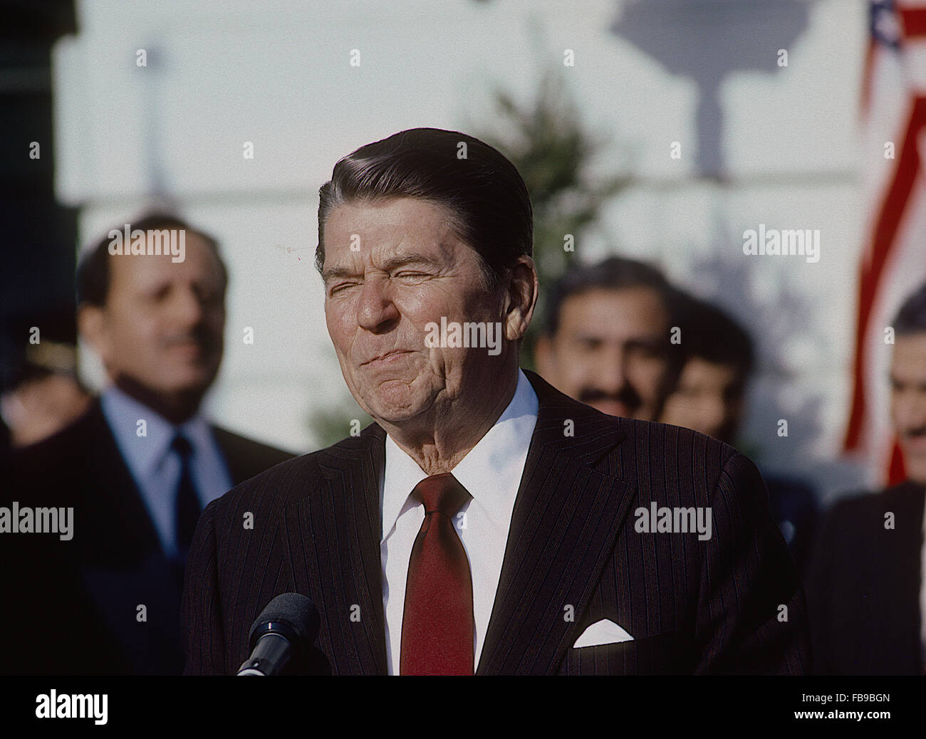 Washington, DC., USA, December, 1982 President Ronald Reagan Portrait ...