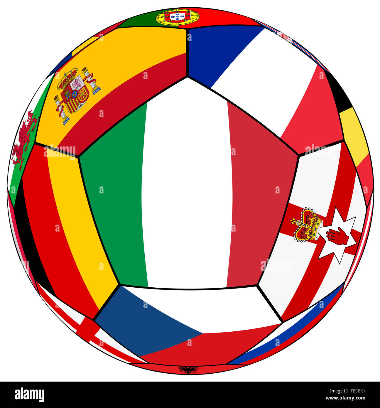 Italian flag soccer ball hi-res stock photography and images - Alamy