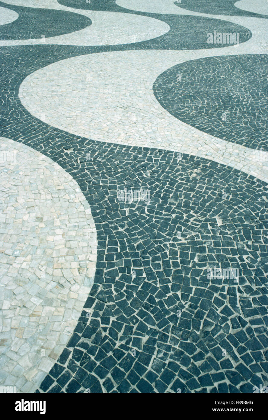 Close-up of mosaic tiled paving Stock Photo - Alamy