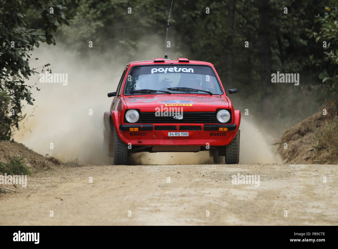Safety car in Kocaeli Rally 2015 Stock Photo - Alamy