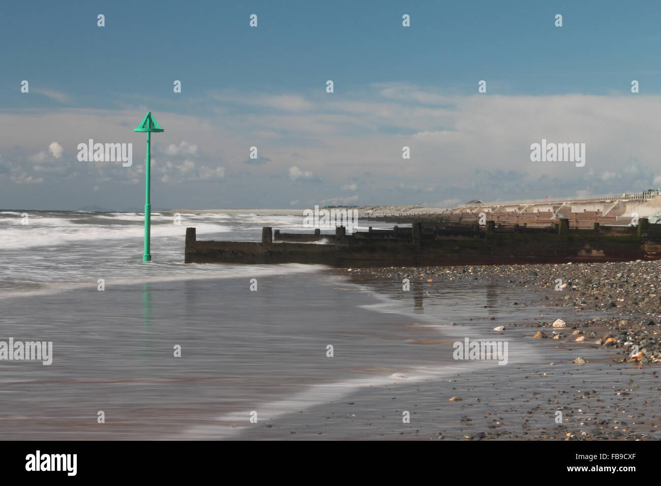 Tywyn beach mid Wales Stock Photo - Alamy