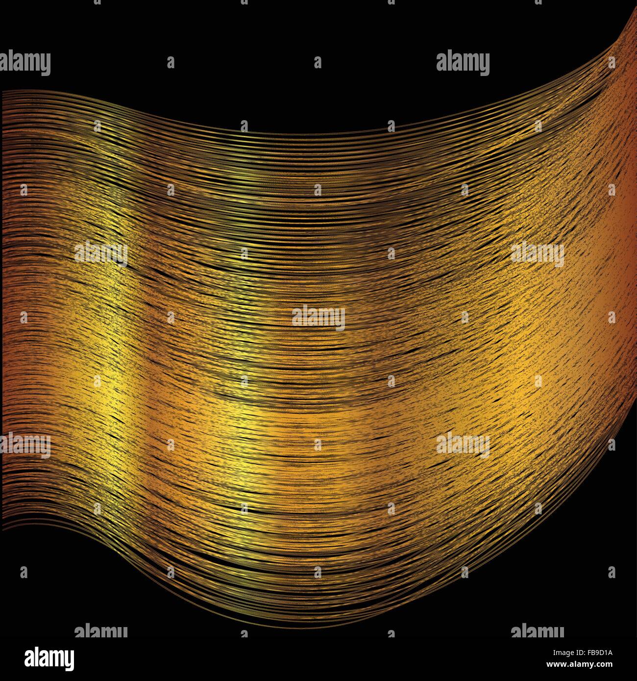 Fine gold thread over a black background Stock Vector Image & Art - Alamy