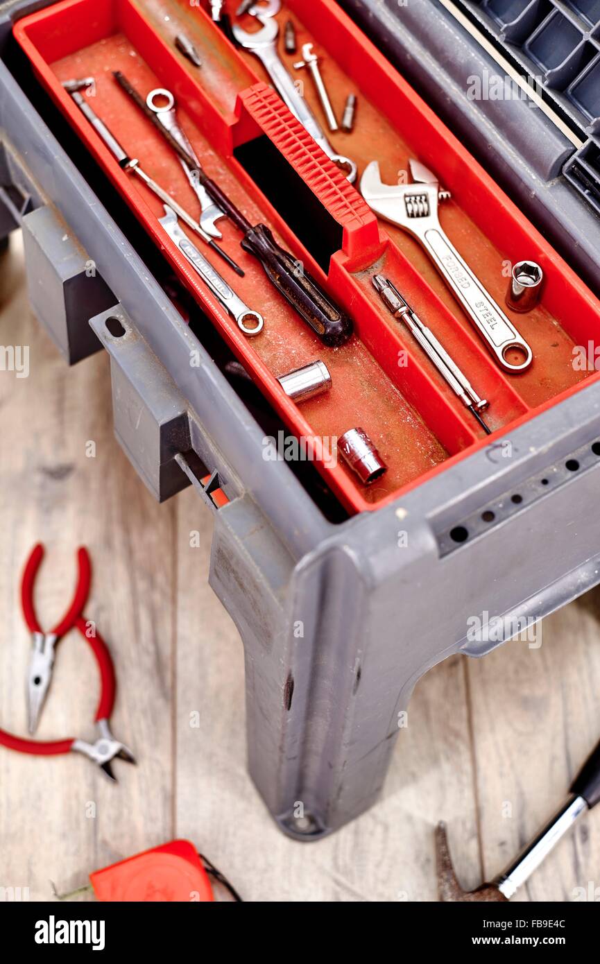 A studio photo of a industrial tool box Stock Photo - Alamy