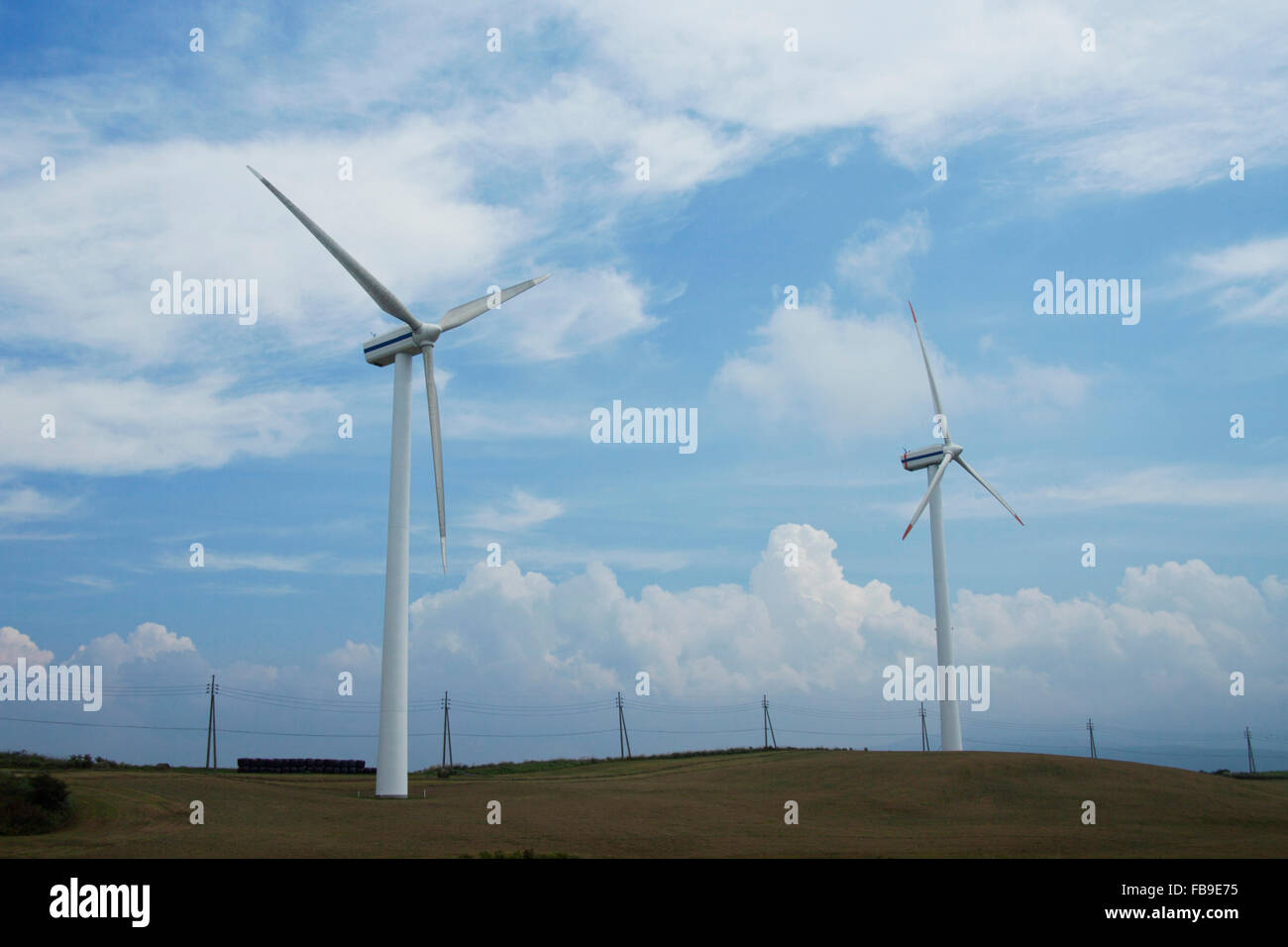 Wind farm, Akita, Japan Stock Photo - Alamy