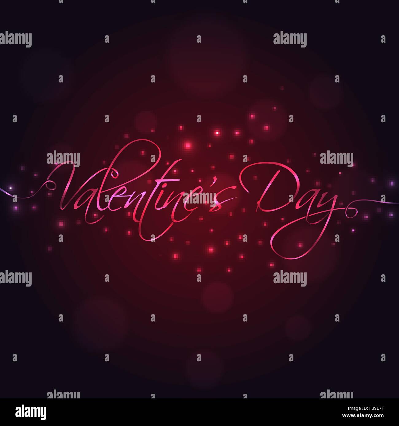 February 14. Happy Valentine's Day hand lettering for your design Stock ...
