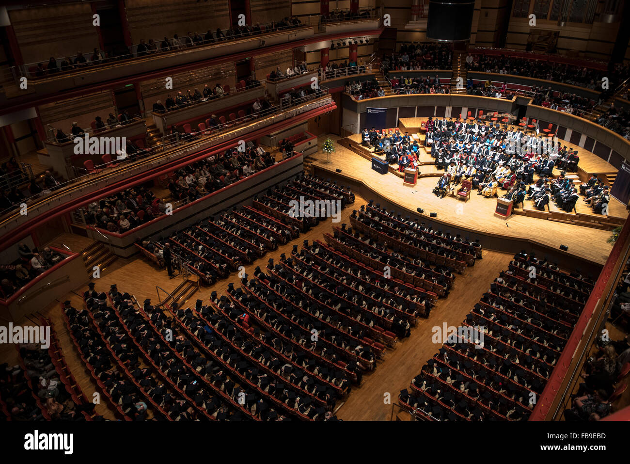 Graduation ceremony presentation, Symphony Hall, UK Stock Photo - Alamy