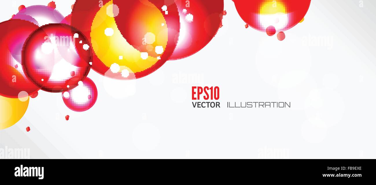Abstract background with round elements. Vector illustration Stock ...