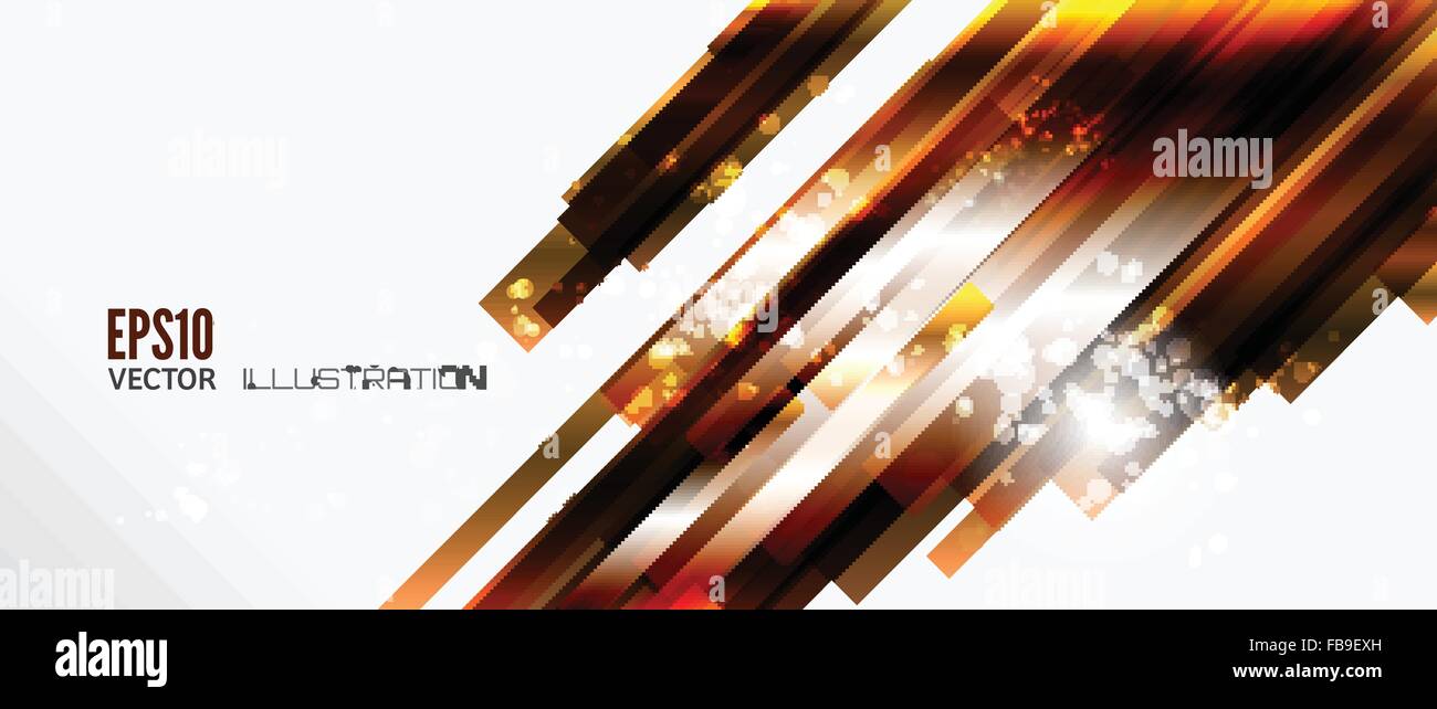 Abstract lines background with colored elements. Banner. Lines, wave ...