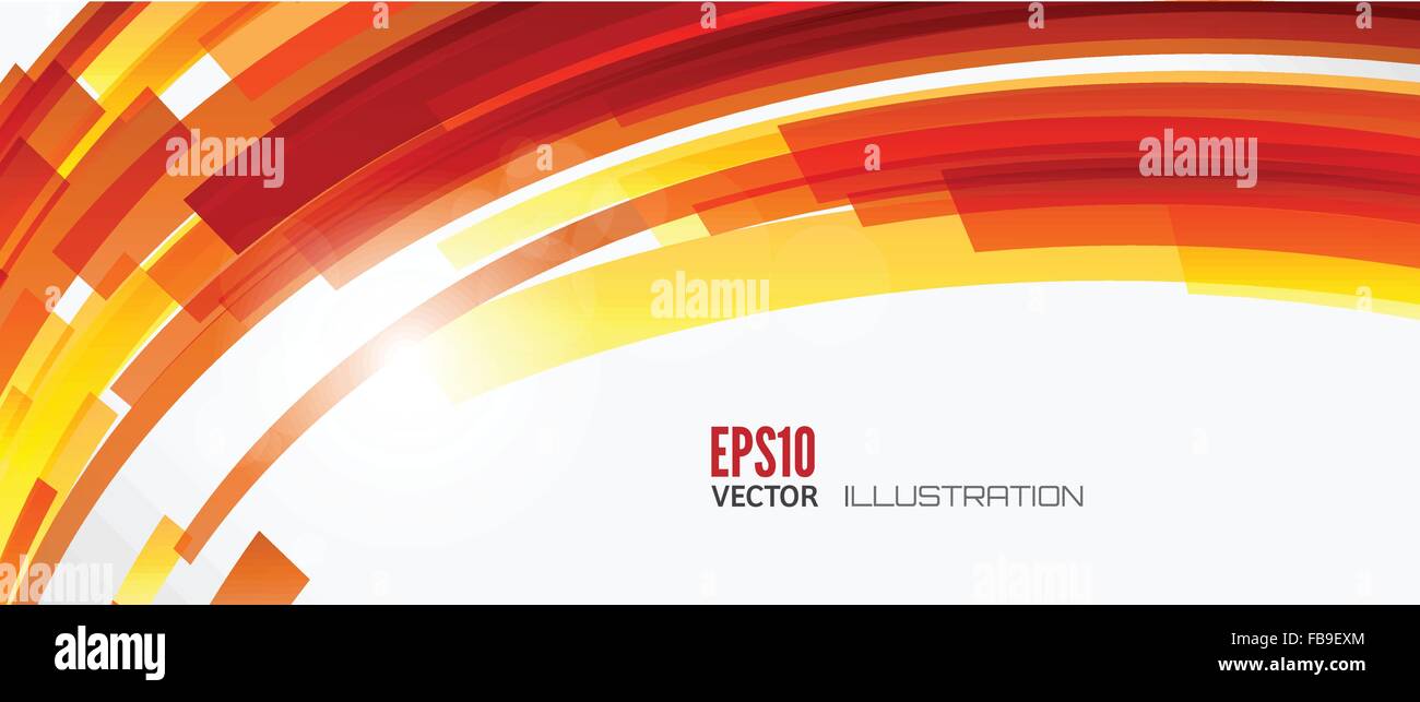 Abstract lines background with colored elements. Banner. Lines, wave ...