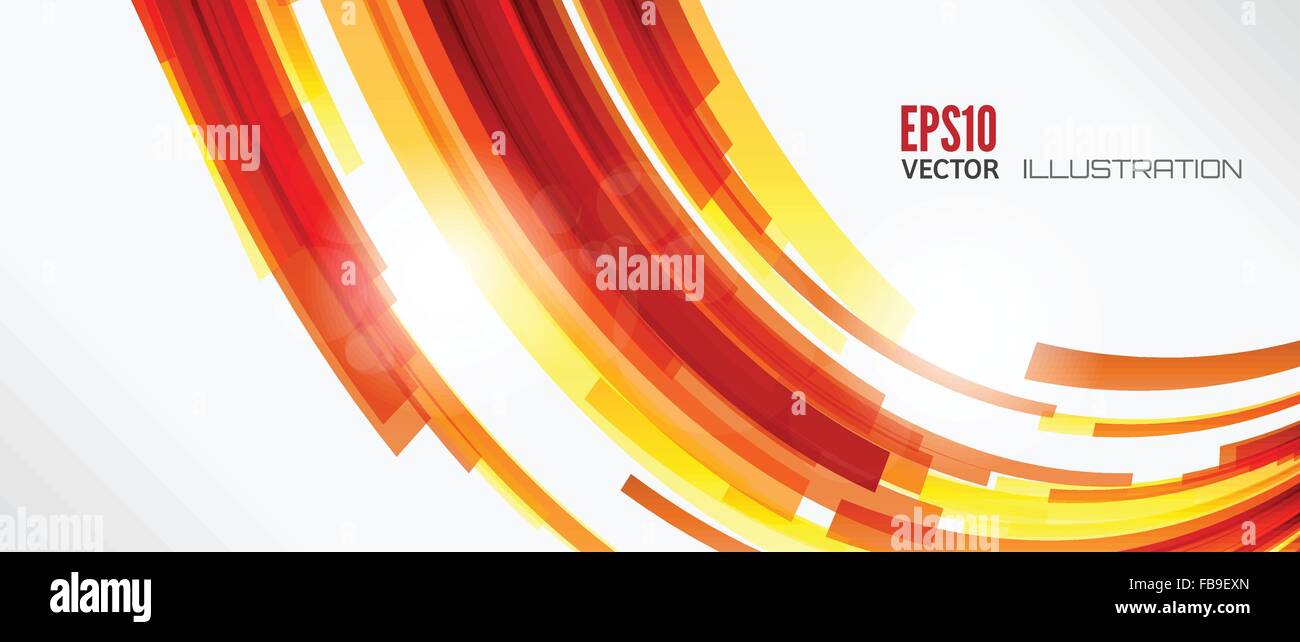 Abstract lines background with colored elements. Banner. Lines, wave ...