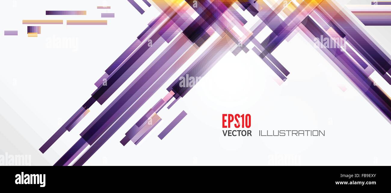 Abstract lines background with colored elements. Banner. Lines, wave ...