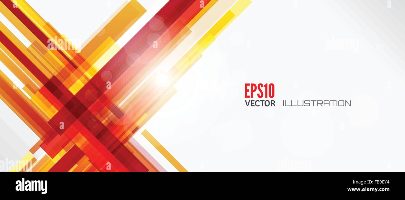 Abstract lines background with colored elements. Banner. Lines, wave ...