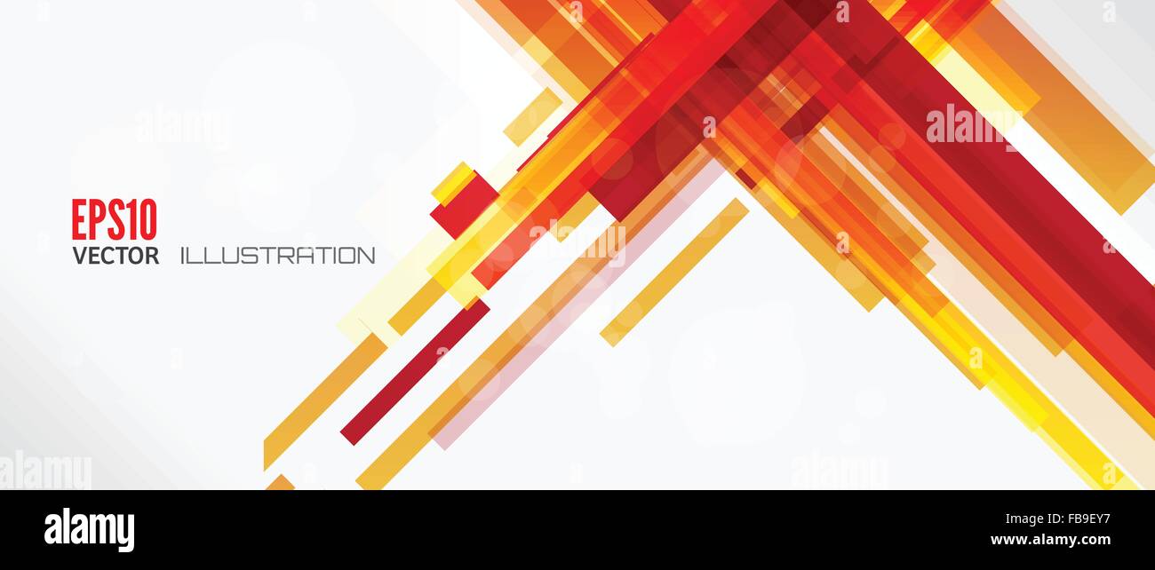 Abstract lines background with colored elements. Banner. Lines, wave ...