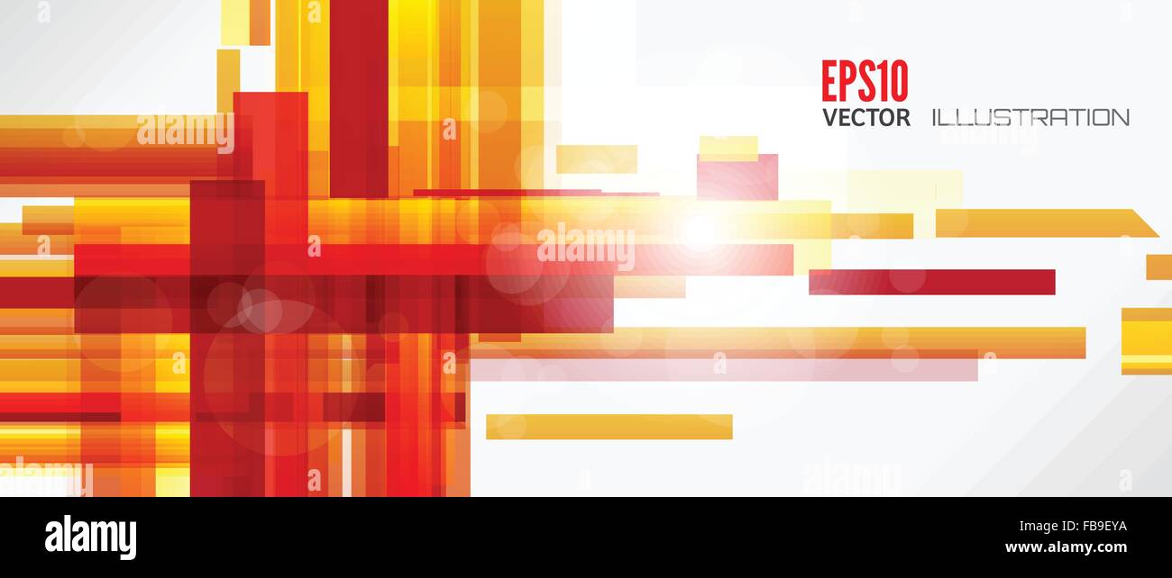 Abstract lines background with colored elements. Banner. Lines, wave ...