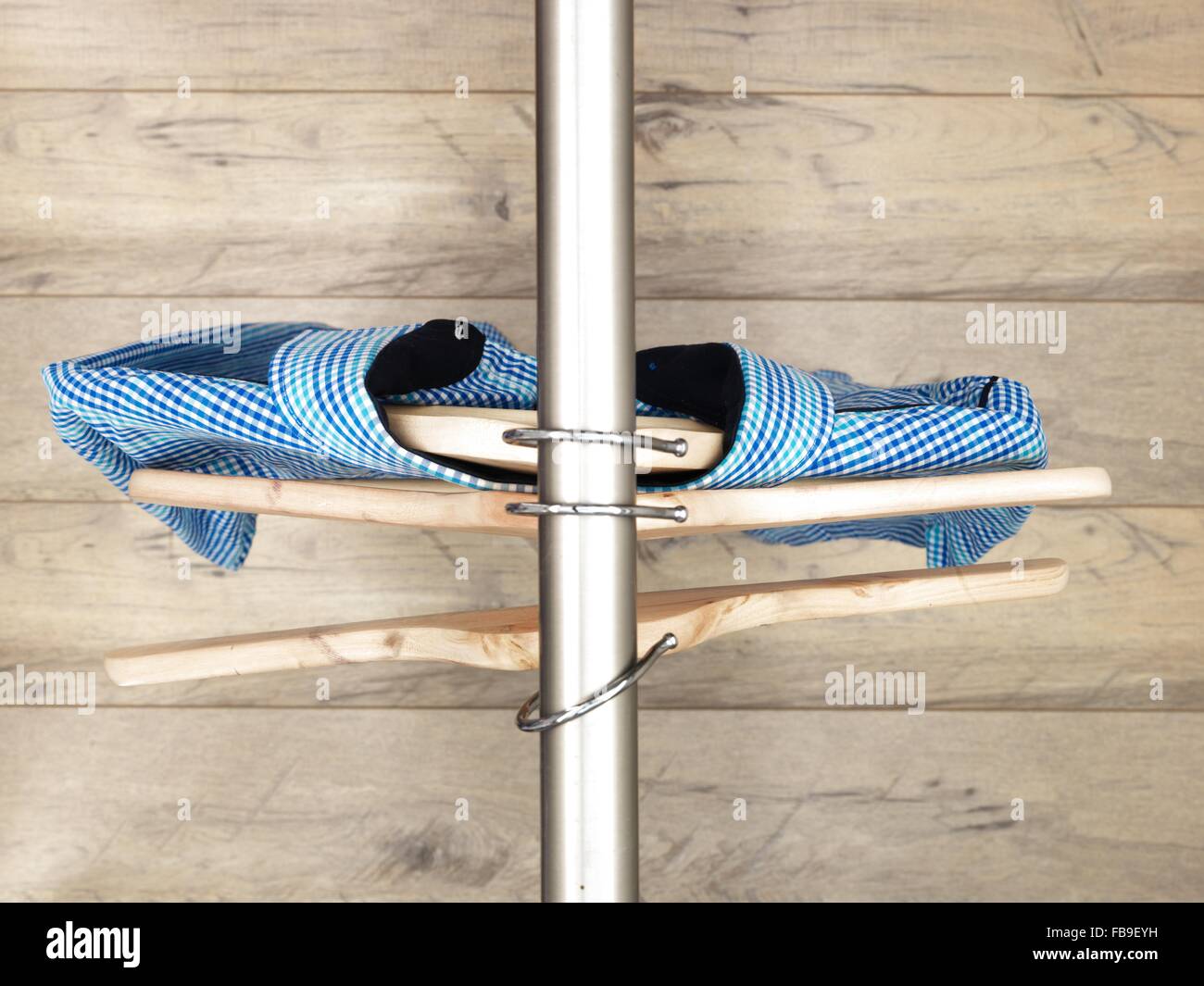 A studio image of hanging clothes Stock Photo - Alamy