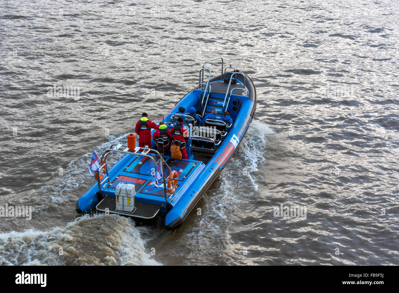 Jet boat on the River Thames in London Stock Photo - Alamy