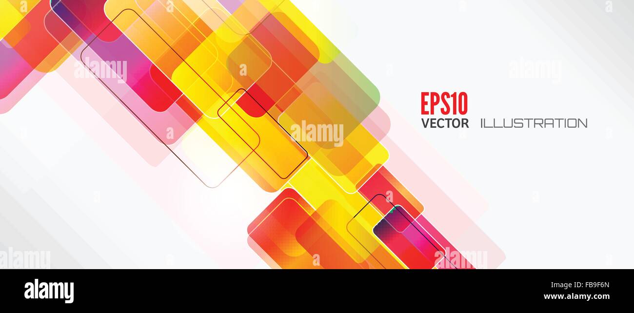 Abstract lines background with colored elements. Banner. Lines, wave ...