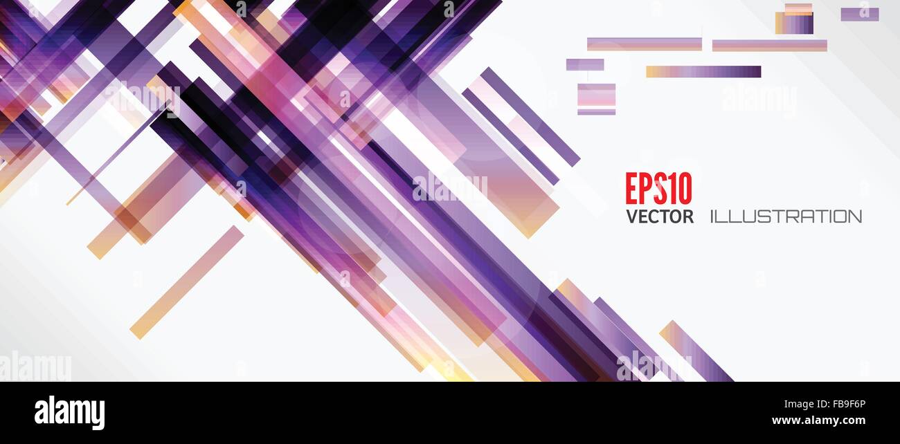 Abstract lines background with colored elements. Banner. Lines, wave ...