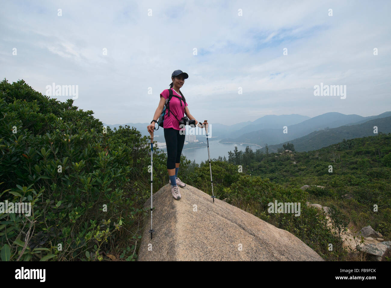 Hiking on the Dragon's Back trail, Hong Kong Stock Photo - Alamy