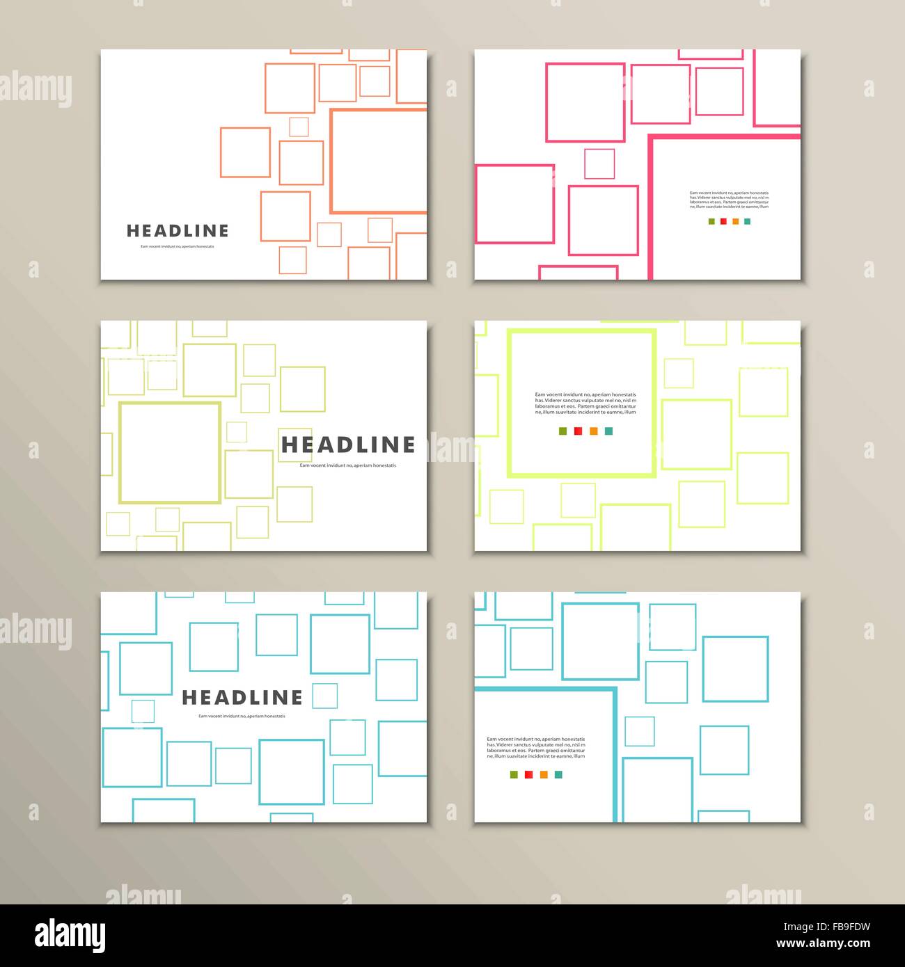 Vector template presentation square background Stock Vector Image & Art ...