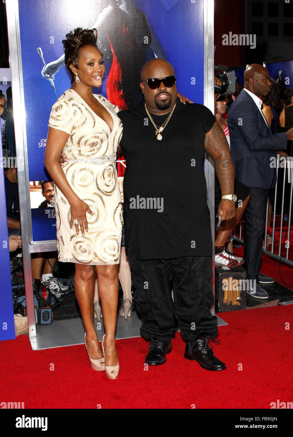 Cee-Lo Green and Viveca A. Fox at the Los Angeles premiere of "Sparkle ...