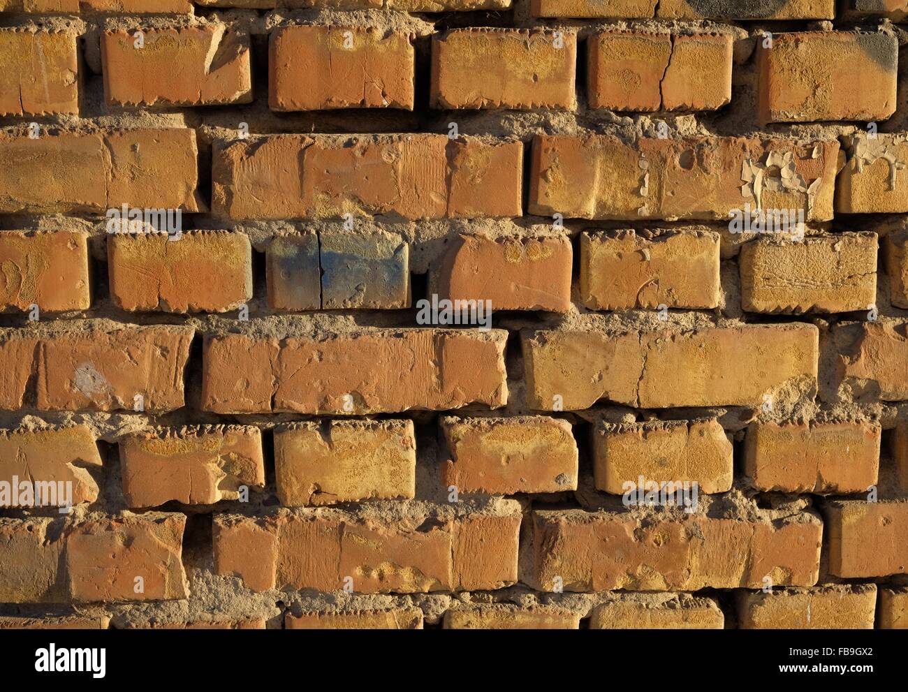 Old worn brick wall Stock Photo - Alamy