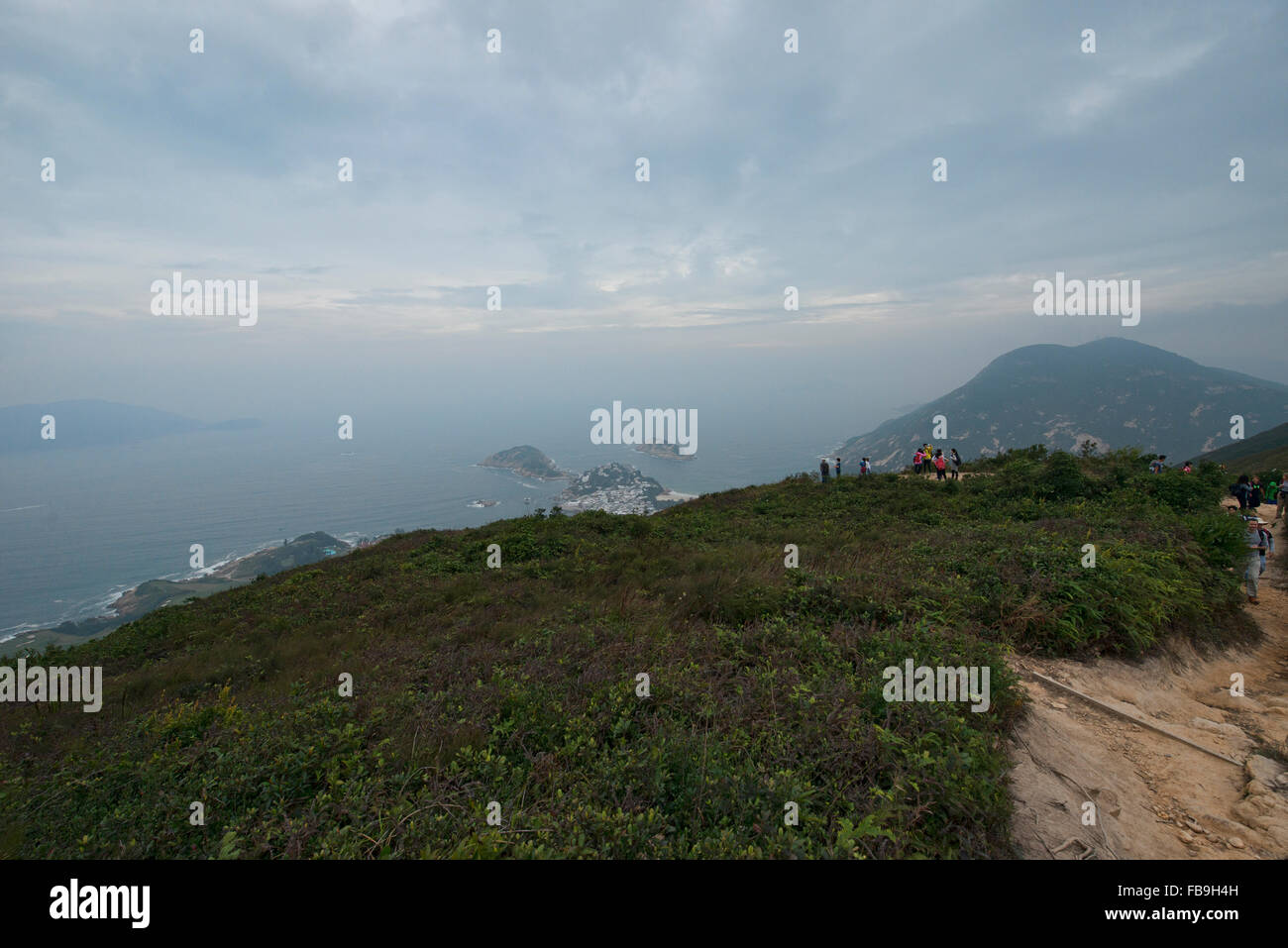Panoramic view from the Dragon's Back trail, Hong Kong Stock Photo - Alamy
