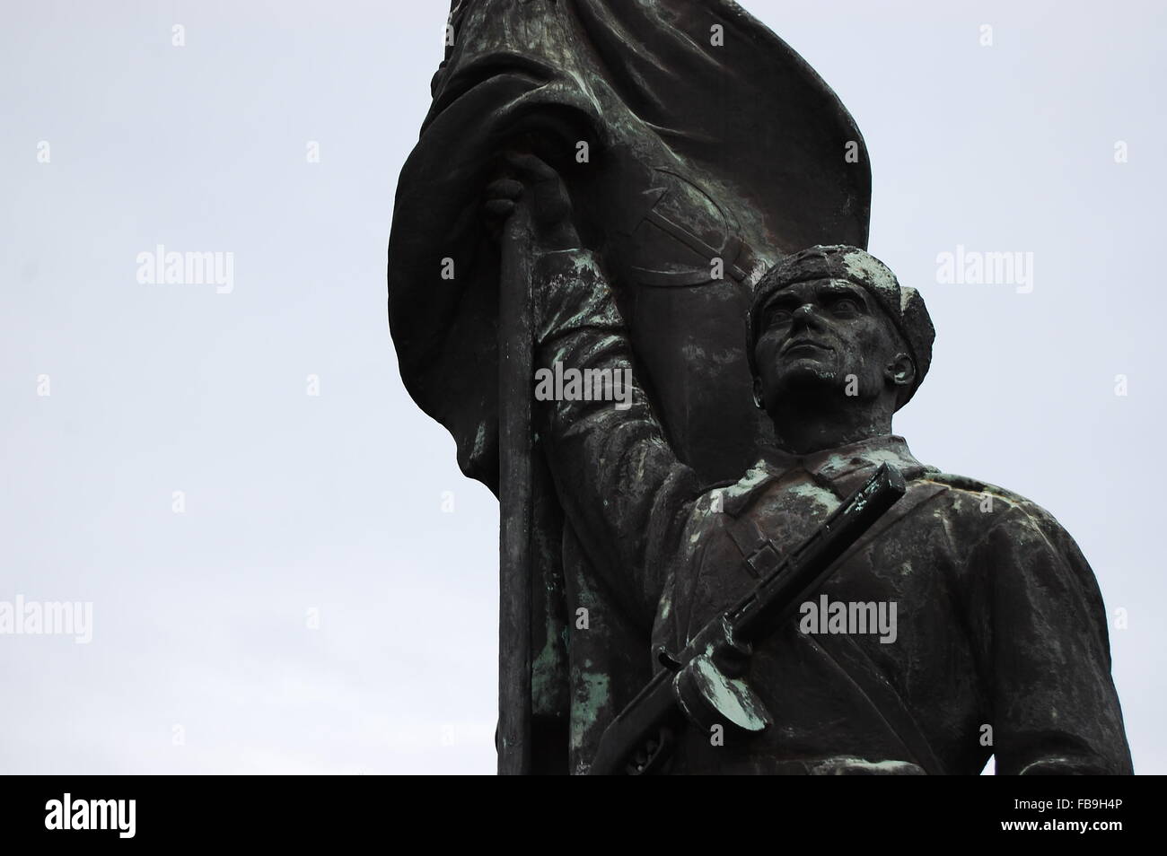 Red Army soldier statue, a Communist sculpture at the Memento Park ...