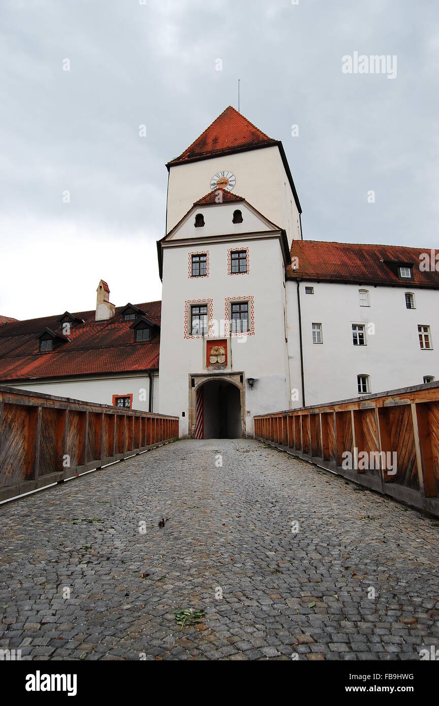 The entrance to Veste Oberhaus fortress in Passau, Germany Stock Photo ...