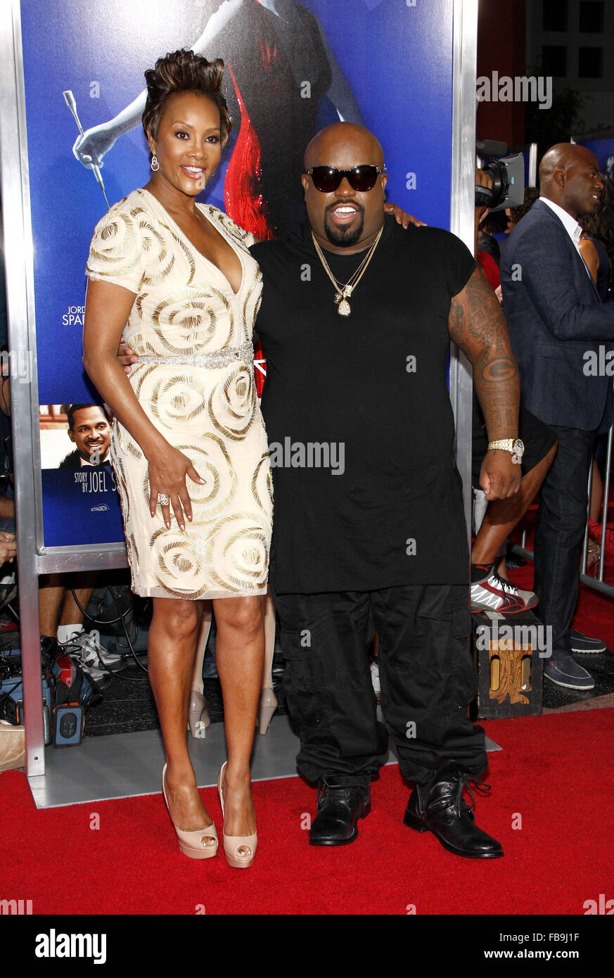 Cee-Lo Green and Viveca A. Fox at the Los Angeles premiere of "Sparkle ...