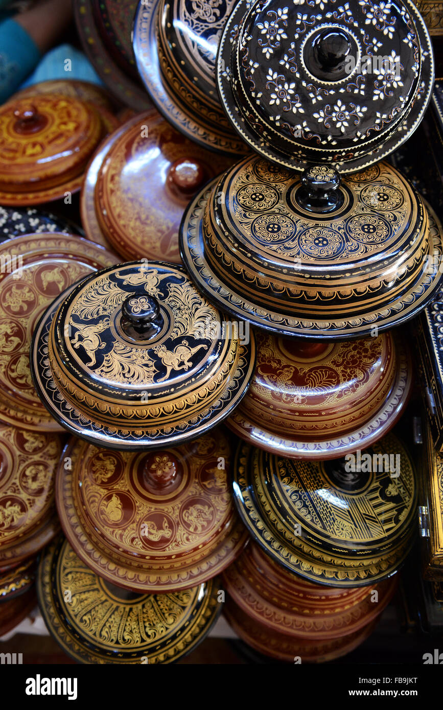 Burmese lacquerware hi-res stock photography and images - Alamy