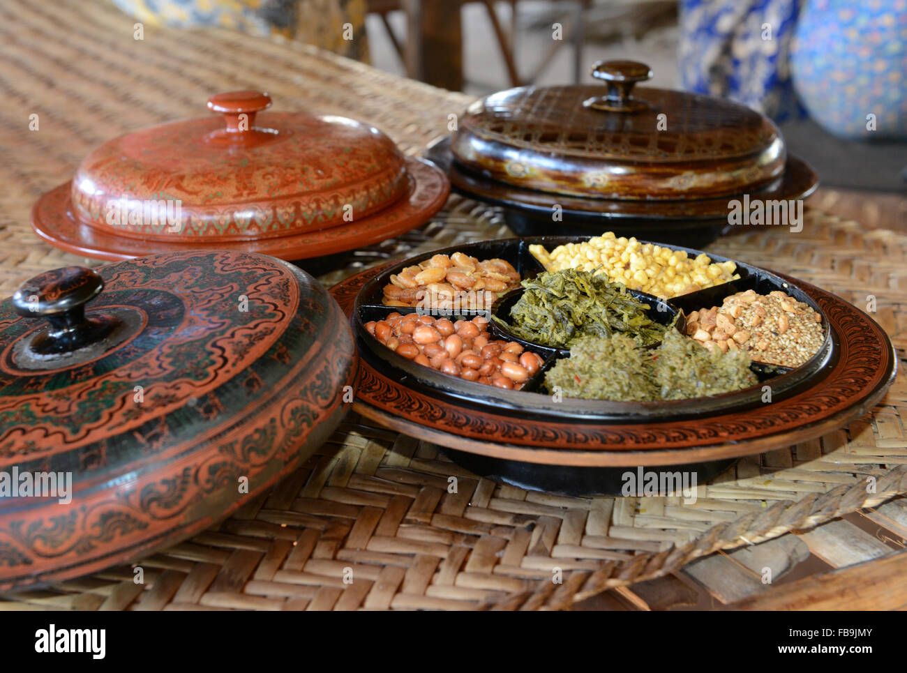 Traditional Burmese Lahpet salad is made out of pickled ( fermented ...