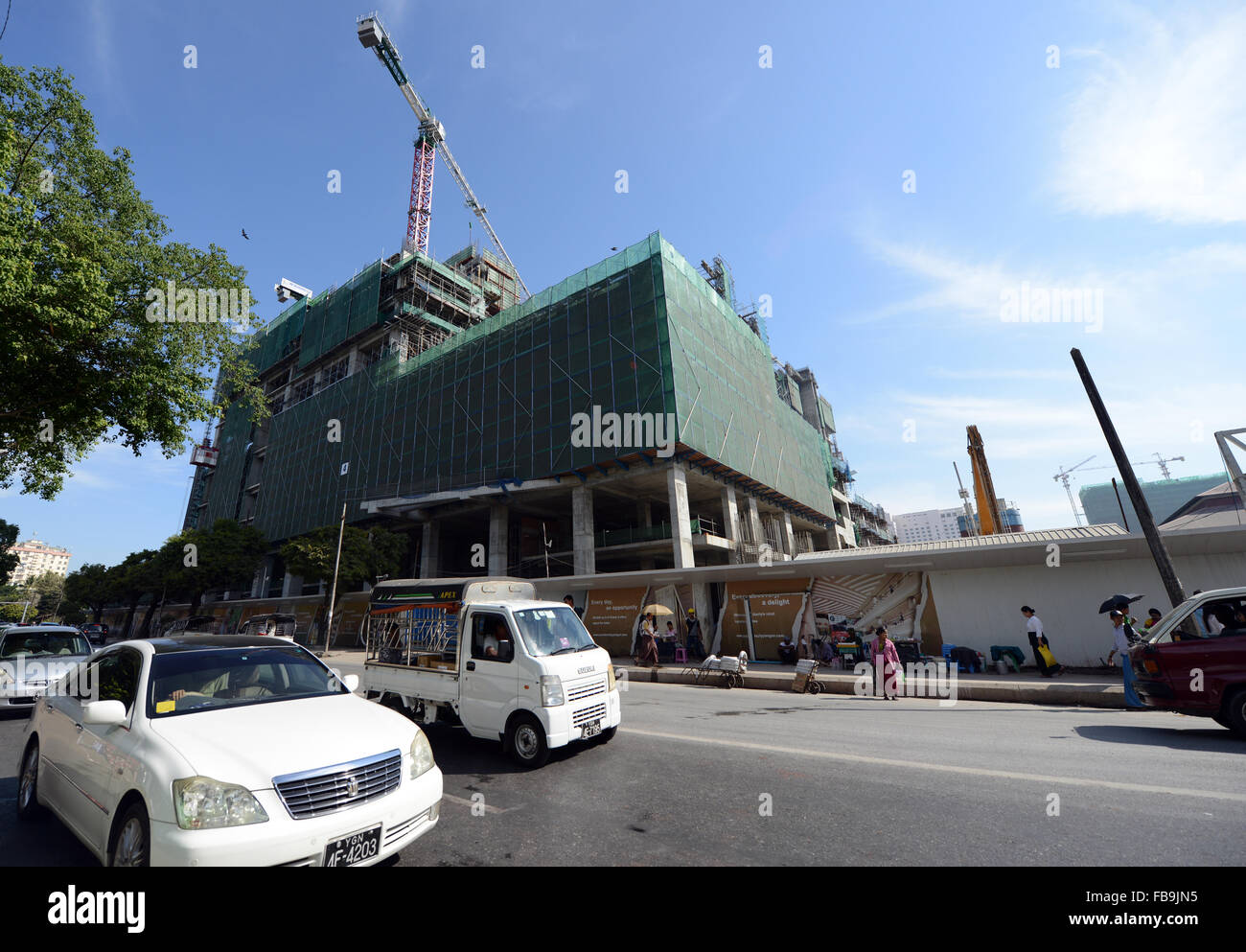 The new Junction city shopping mall and towers under construction in ...