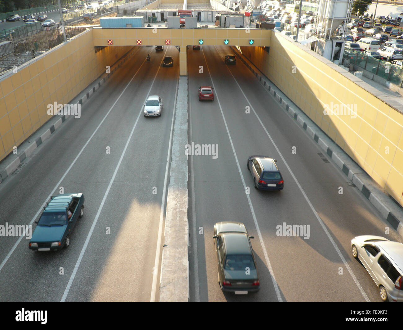 road tunnel under bridge Stock Photo - Alamy