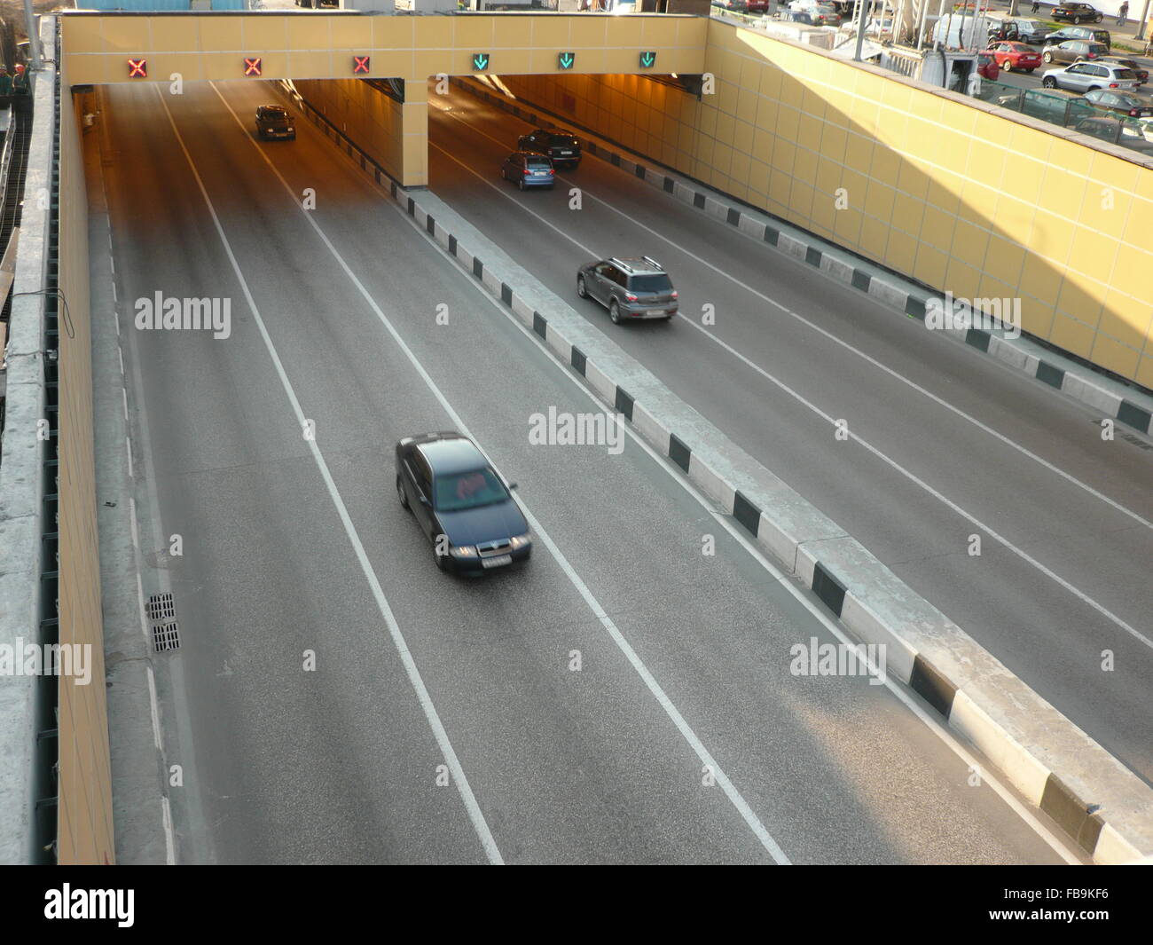 road tunnel under bridge Stock Photo - Alamy