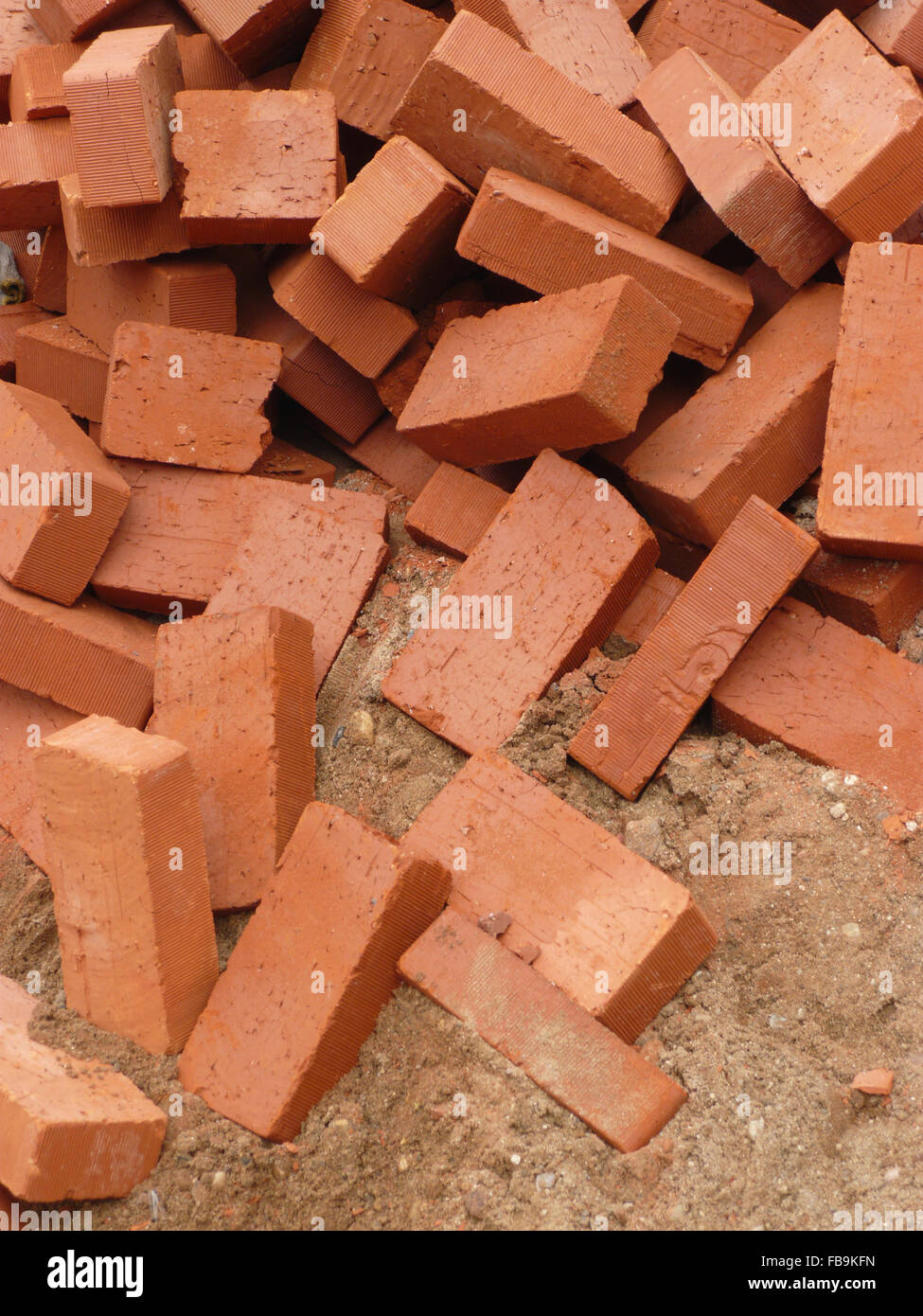 heap of red brick Stock Photo - Alamy
