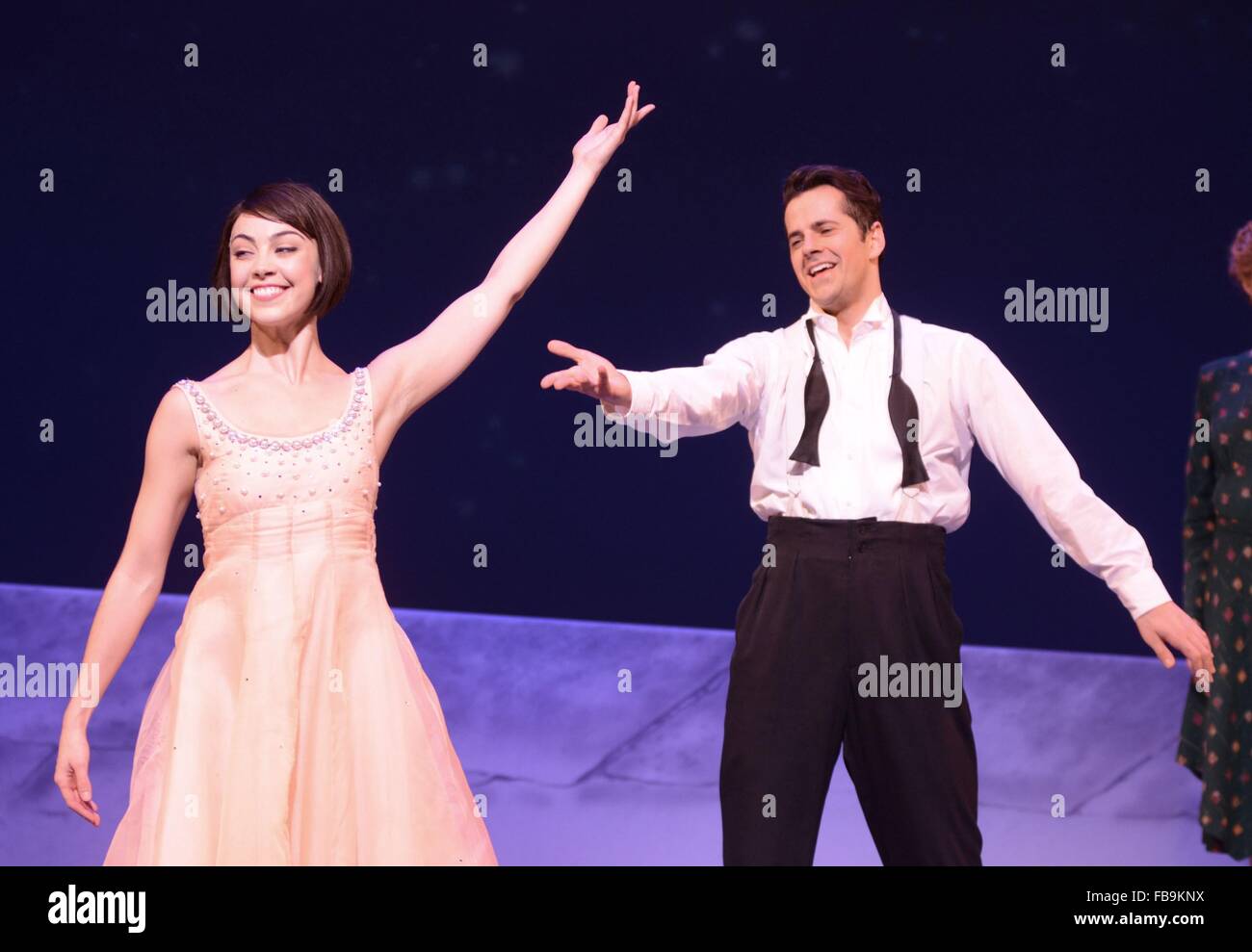 New York, NY, USA. 12th Jan, 2016. Leanne Cope, Robert Fairchild in ...