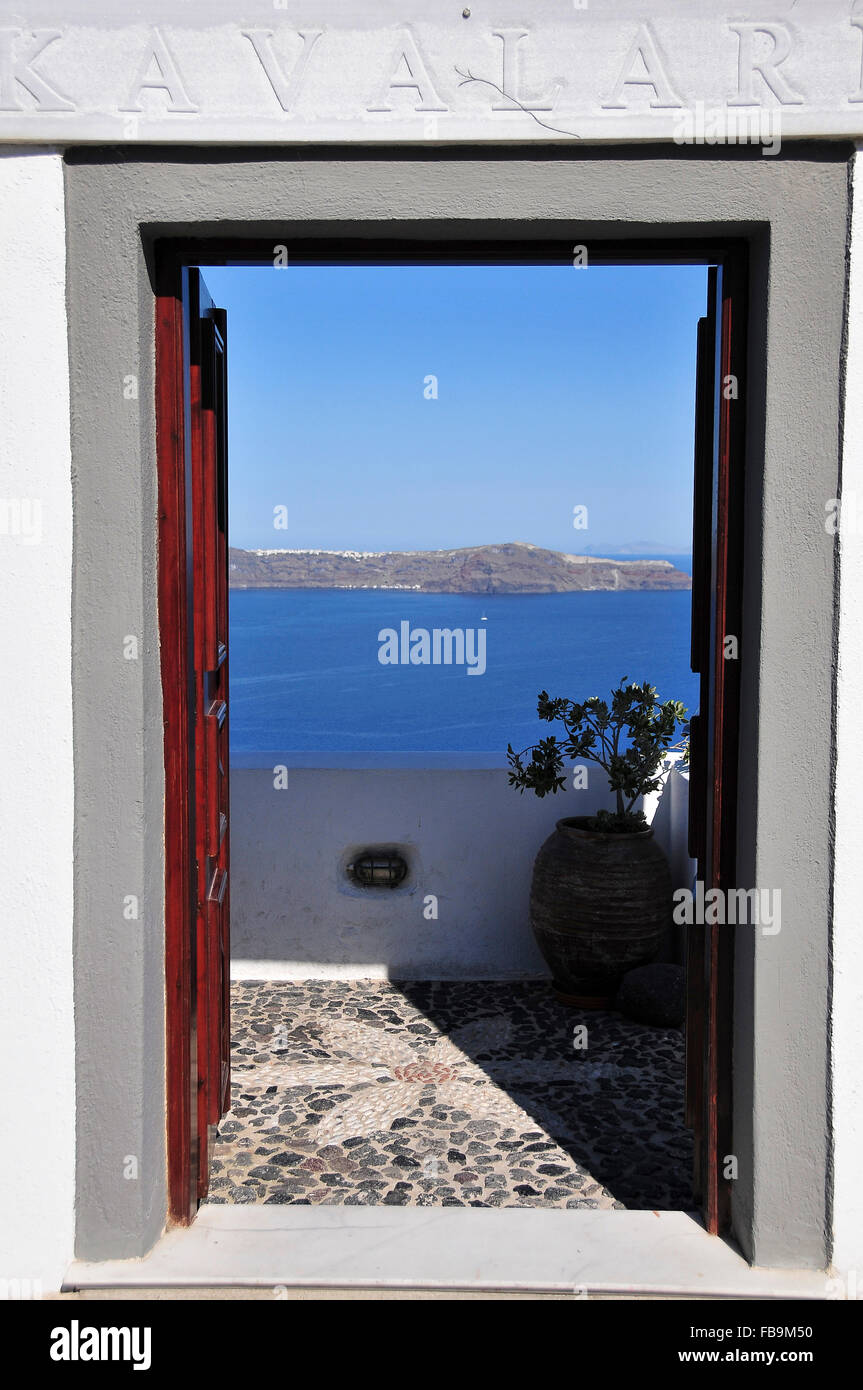 View through open door Stock Photo - Alamy