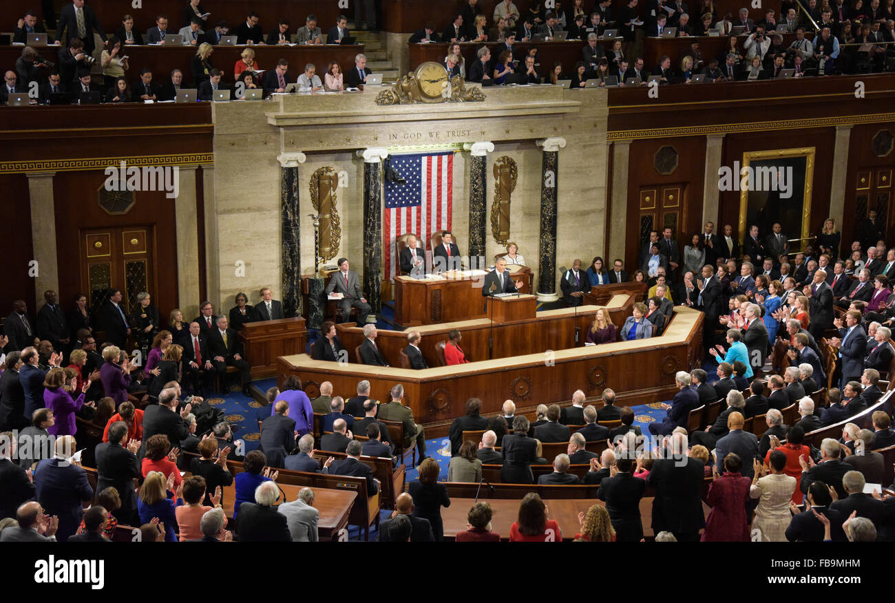 Washington, DC, USA. 12th Jan, 2016. U.S. President Barack Obama ...