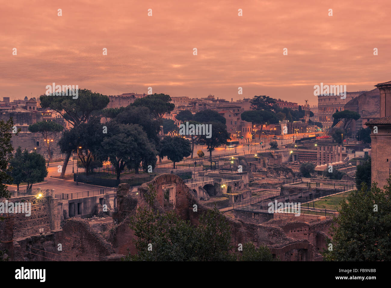 Rome, Italy: The Roman Forum in the sunrise Stock Photo - Alamy