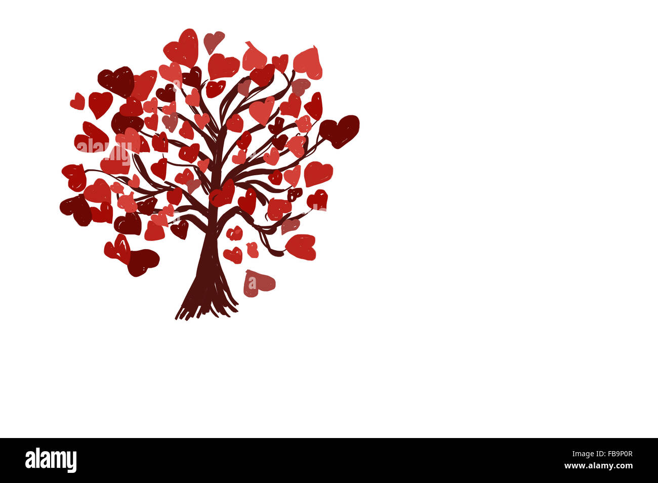 Abstract Drawing Tree Heart Shape High Resolution Stock Photography and ...